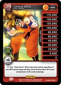 Captain Ginyu - Body Change - Panini: Set 1 - Dragon Ball Z TCG