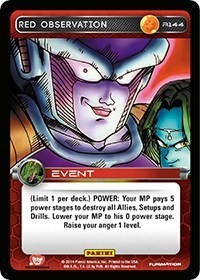 Red Observation - Panini: Set 1 - Dragon Ball Z TCG