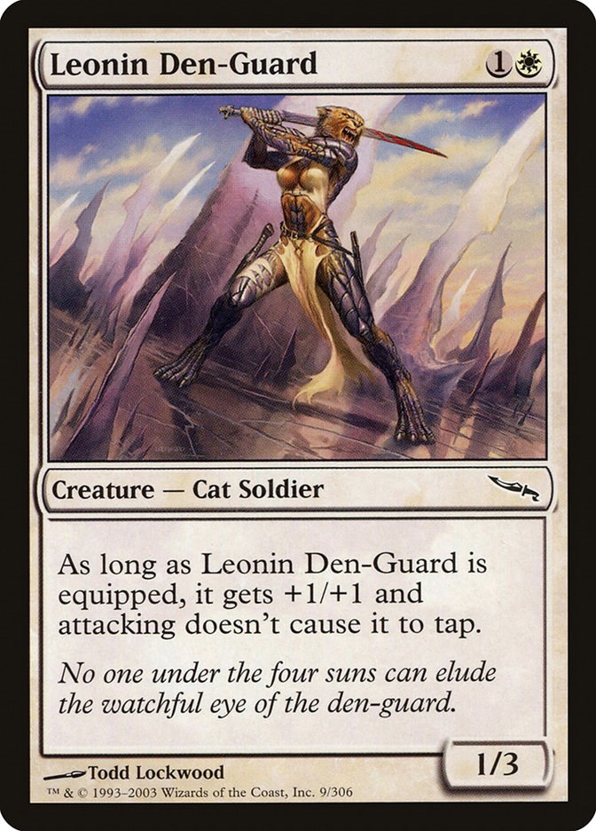 Leonin Den-Guard - Mirrodin - Magic: The Gathering