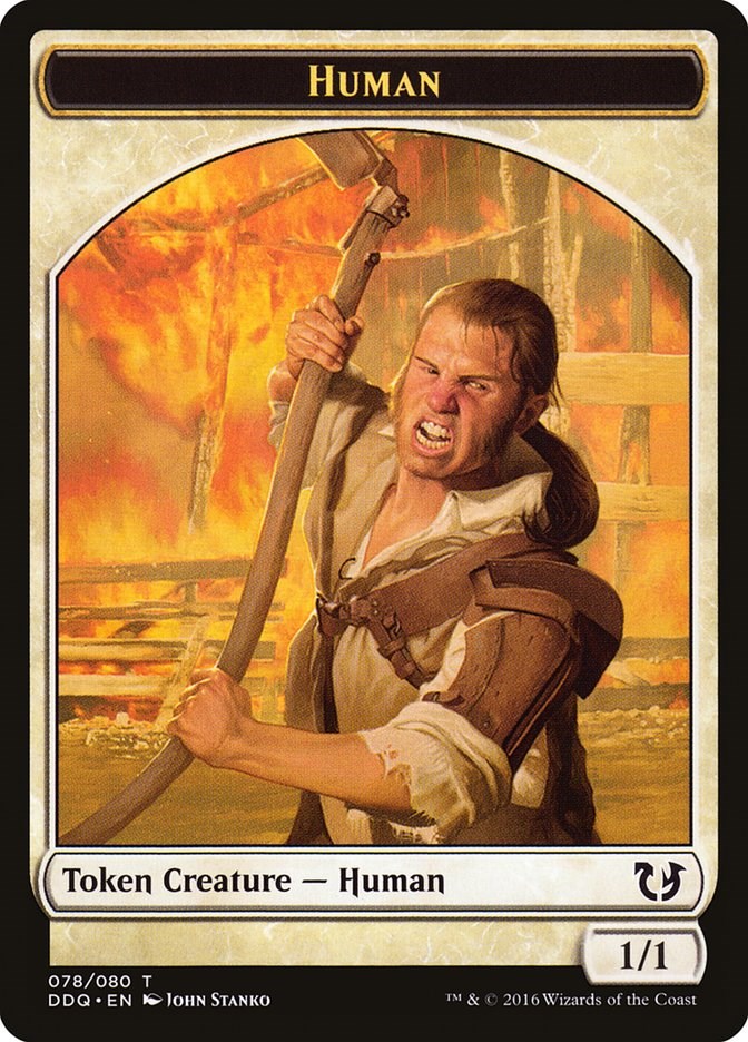 Human Token - Duel Decks: Blessed vs. Cursed - Magic: The Gathering