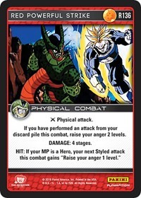 Red Powerful Strike - Panini: Perfection - Dragon Ball Z TCG