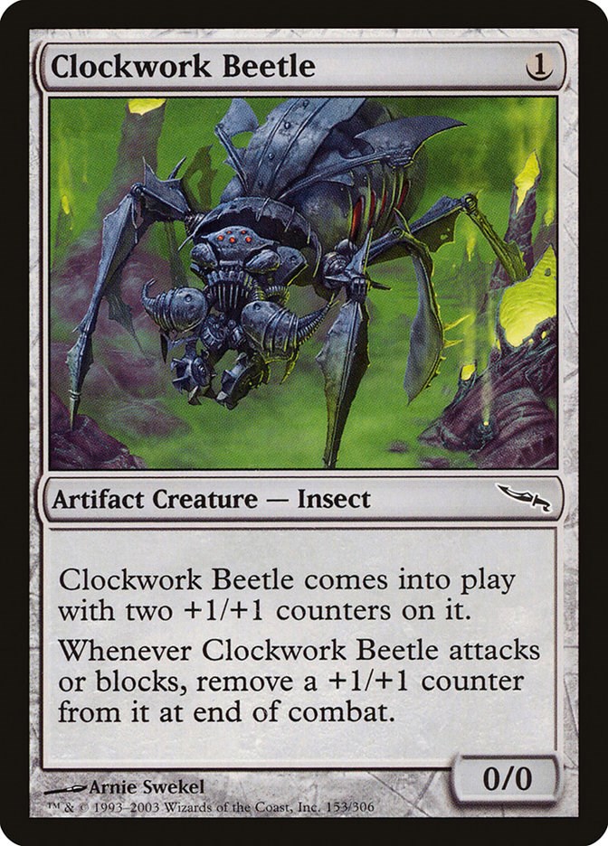 Clockwork Beetle - Mirrodin - Magic: The Gathering