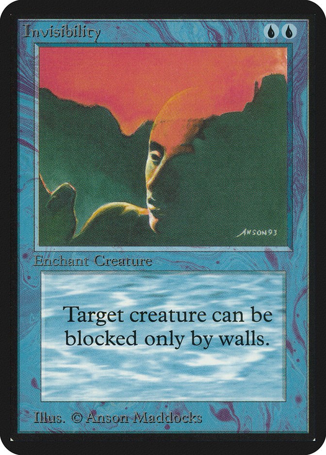Invisibility - Alpha Edition - Magic: The Gathering