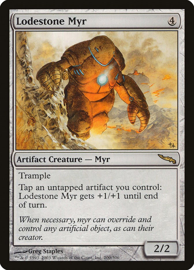 Lodestone Myr - Mirrodin - Magic: The Gathering
