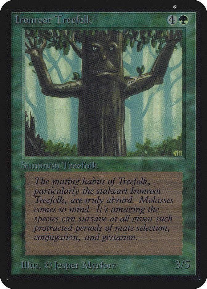 Ironroot Treefolk - Alpha Edition - Magic: The Gathering