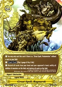 Great Spell, Ragnarok - Darkness Fable - Future Card BuddyFight