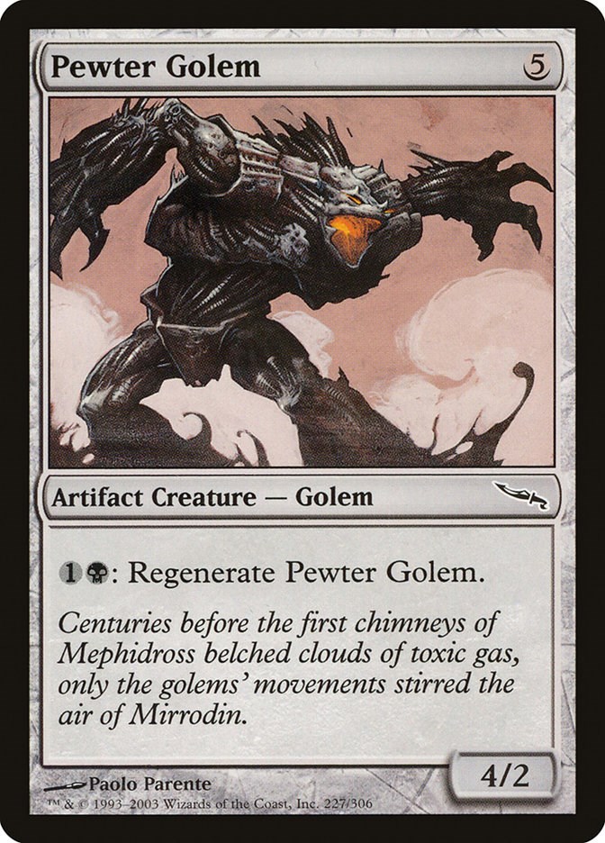 Pewter Golem - Mirrodin - Magic: The Gathering