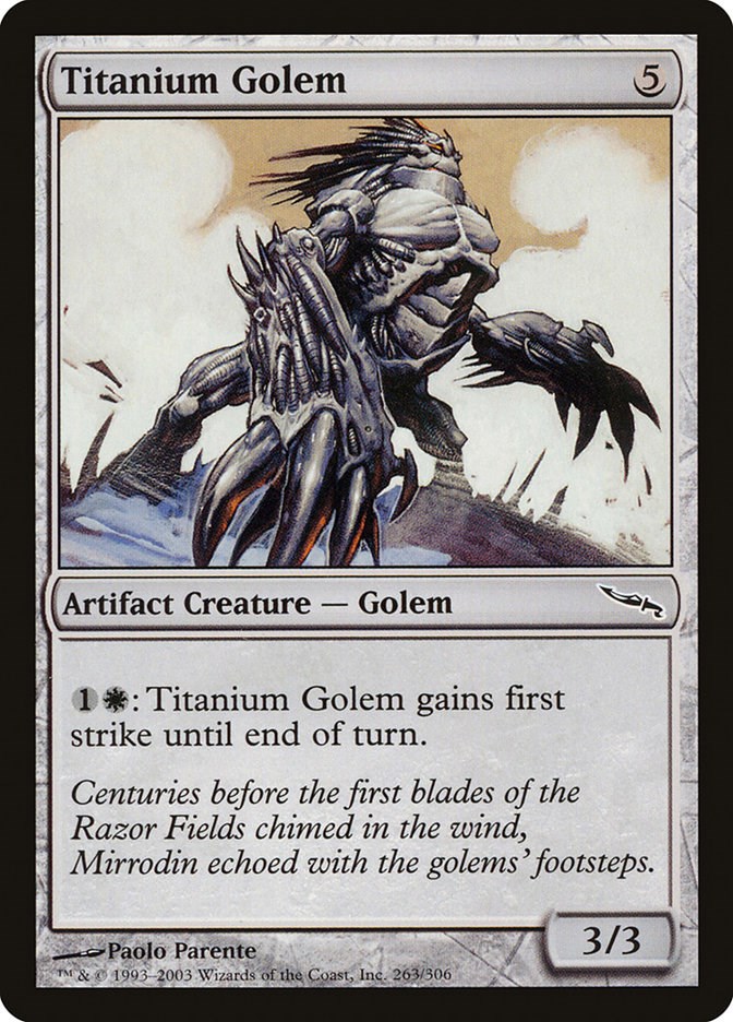 Titanium Golem - Mirrodin - Magic: The Gathering