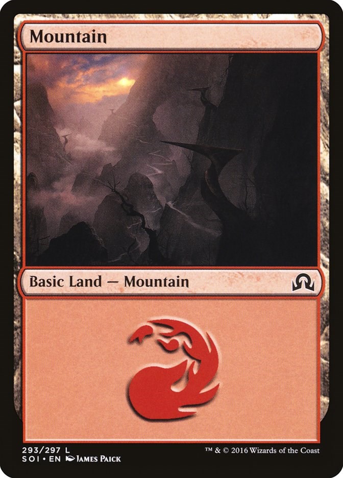 Mountain (293) - Shadows over Innistrad - Magic: The Gathering