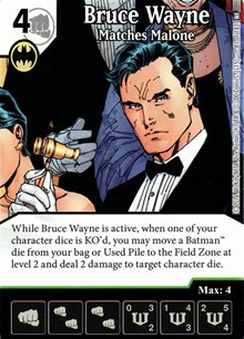 Bruce Wayne - Matches Malone - World's Finest - Dice Masters