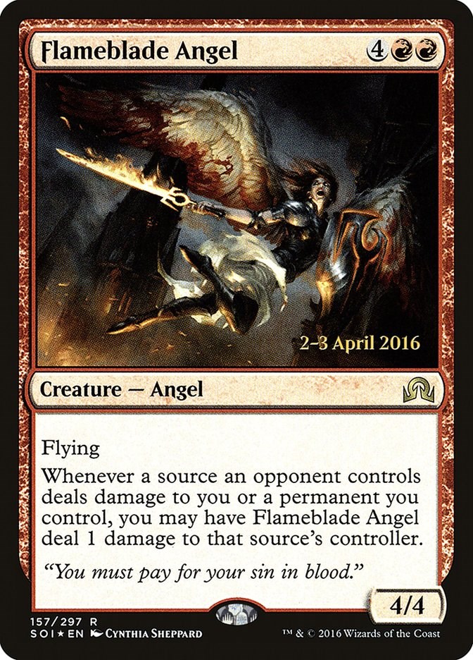 Flameblade Angel - Prerelease Cards - Magic: The Gathering