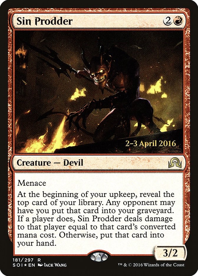 Sin Prodder - Prerelease Cards - Magic: The Gathering