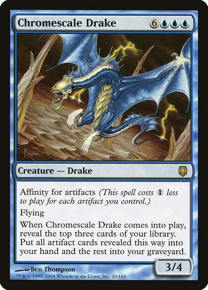Chromescale Drake - Darksteel - Magic: The Gathering
