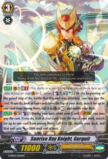 Sunrise Ray Knight, Gurguit - G-Start Deck 2: Knight of the Sun - Cardfight Vanguard