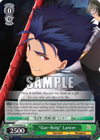 "Gae-Bolg" Lancer - Fate/stay night [Unlimited Blade Works] Vol. II ...