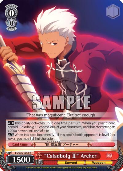 "Caladbolg II" Archer - Fate/stay night [Unlimited Blade Works] Vol. II ...