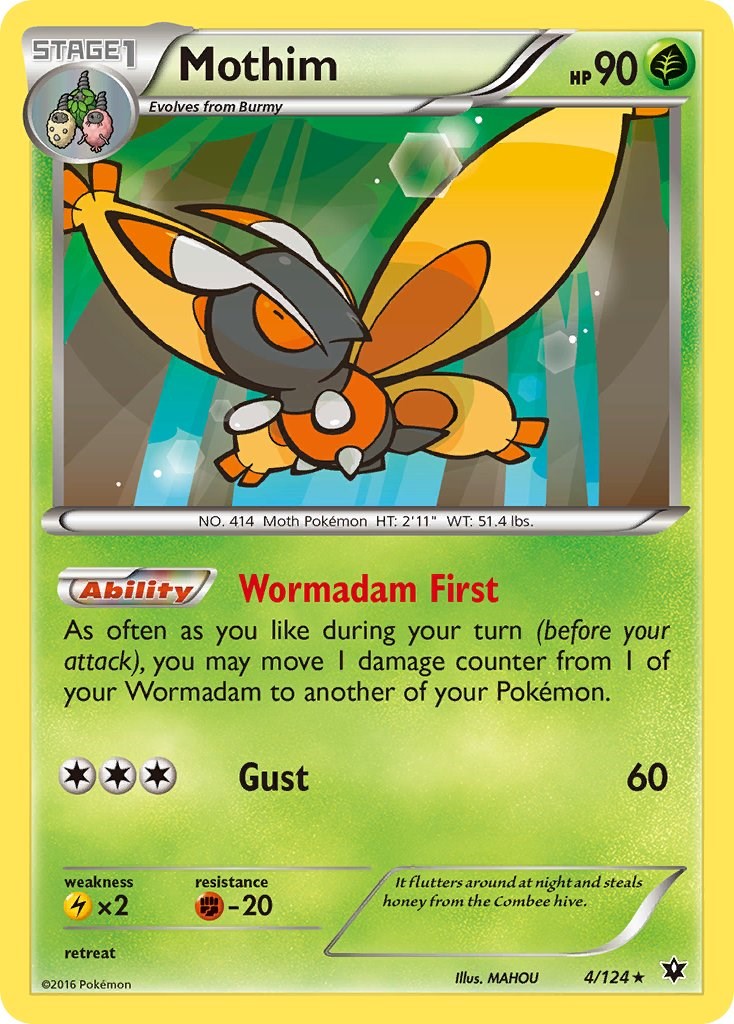 Mothim - XY - Fates Collide - Pokemon