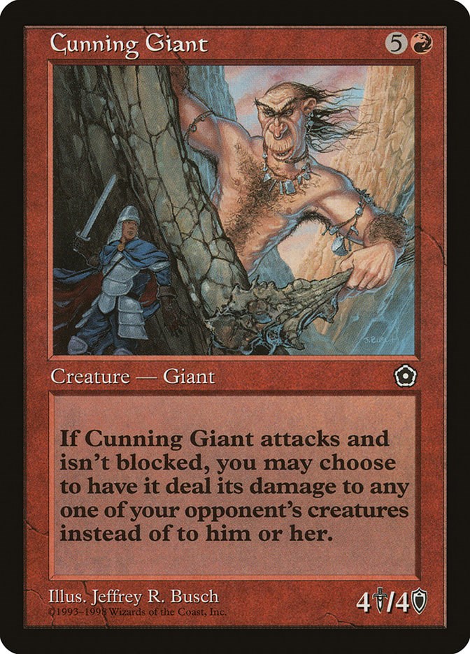 Cunning Giant - Portal Second Age - Magic: The Gathering
