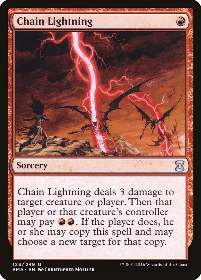 Chain Lightning - Eternal Masters - Magic: The Gathering