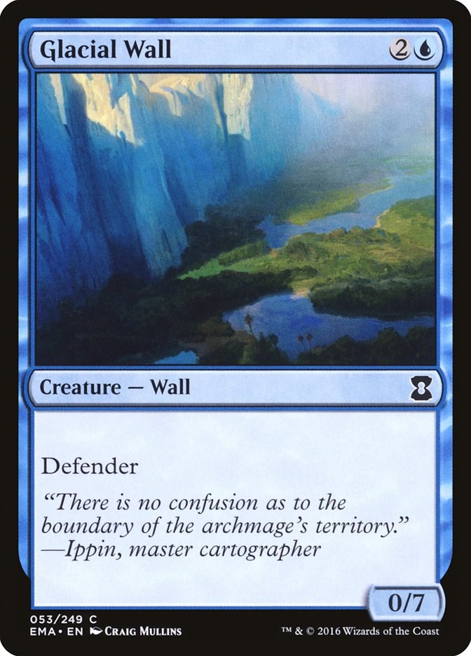 Glacial Wall - Eternal Masters - Magic: The Gathering
