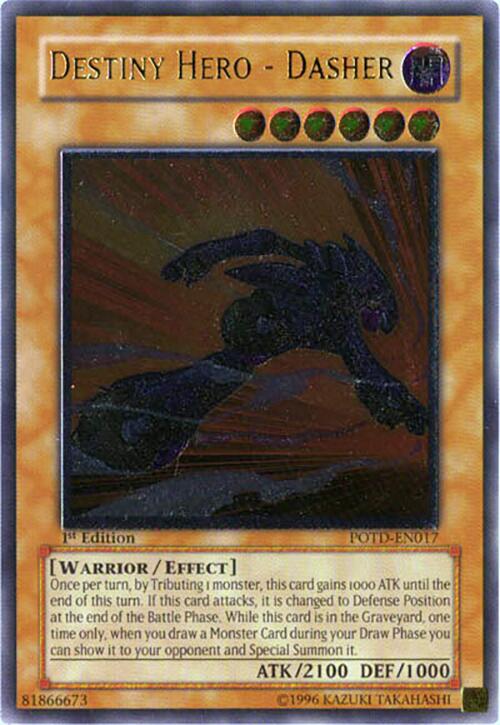 Destiny Hero - Dasher (UTR) - Power of the Duelist - YuGiOh