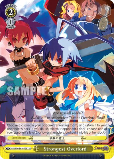 Strongest Overlord - Disgaea - Weiss Schwarz