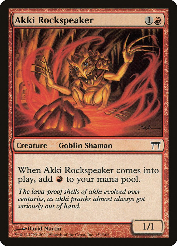 Akki Rockspeaker - Champions of Kamigawa - Magic: The Gathering