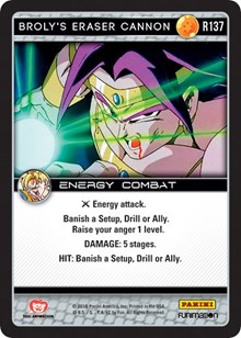 Broly's Eraser Cannon - Panini: Vengeance - Dragon Ball Z TCG