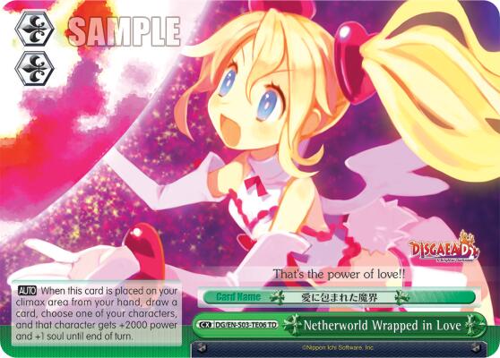 Netherworld Wrapped in Love - Disgaea - Weiss Schwarz