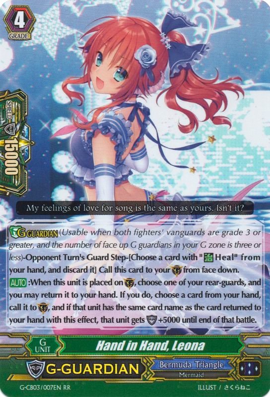 Hand in Hand, Leona - G-CB03: Blessing of Divas - Cardfight Vanguard