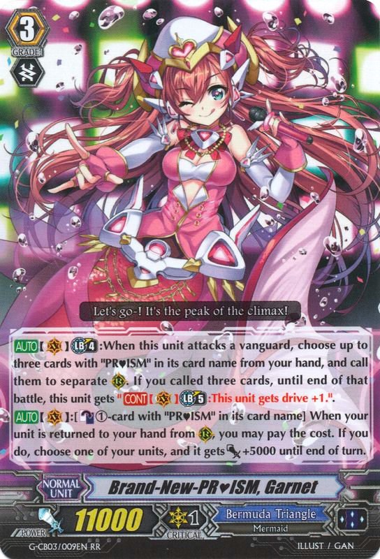 Brand-New-PRISM, Garnet - G-CB03: Blessing of Divas - Cardfight Vanguard
