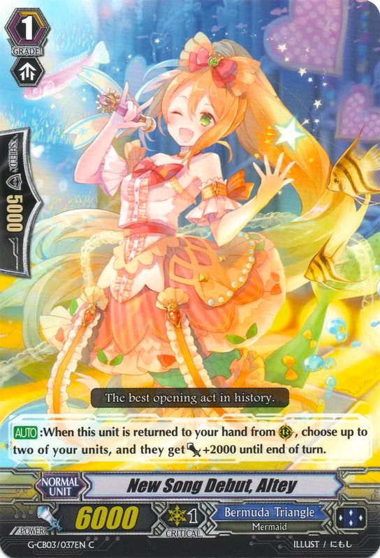 New Song Debut, Altey - G-CB03: Blessing of Divas - Cardfight Vanguard