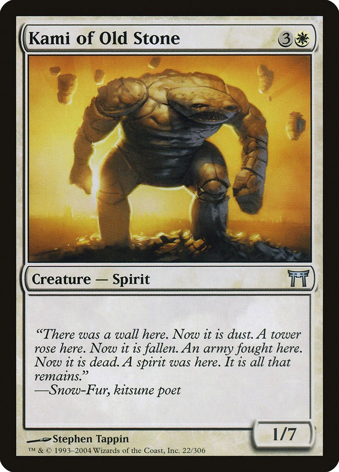 Kami of Old Stone - Champions of Kamigawa - Magic: The Gathering