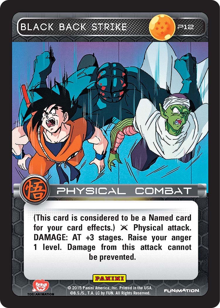 Black Back Strike (Movie Collection) - Panini Promo Cards - Dragon Ball ...