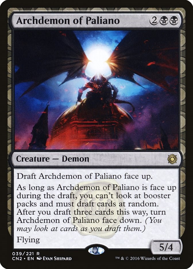 Archdemon of Paliano - Conspiracy: Take the Crown - Magic: The Gathering