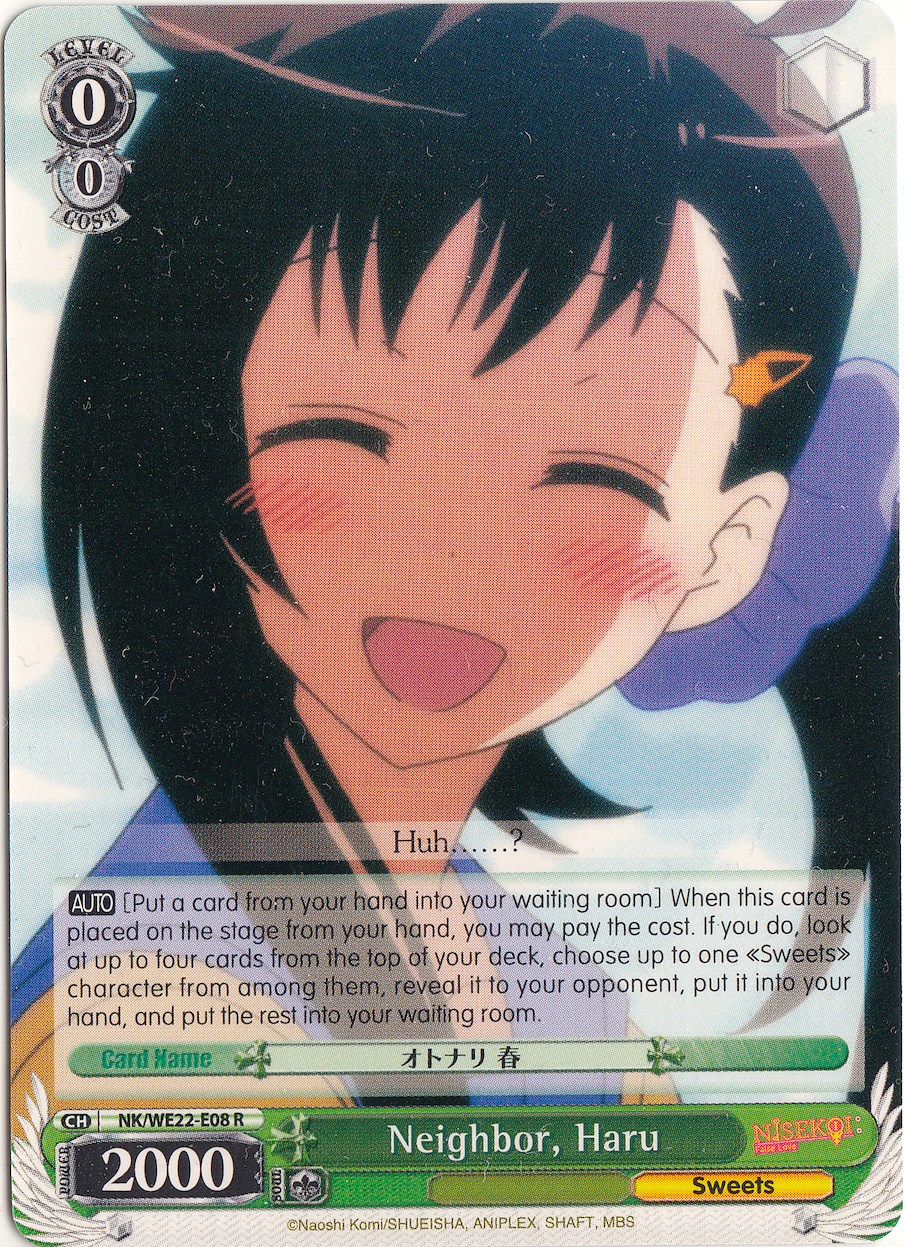 Neighbor, Haru - NISEKOI Extra Booster - Weiss Schwarz