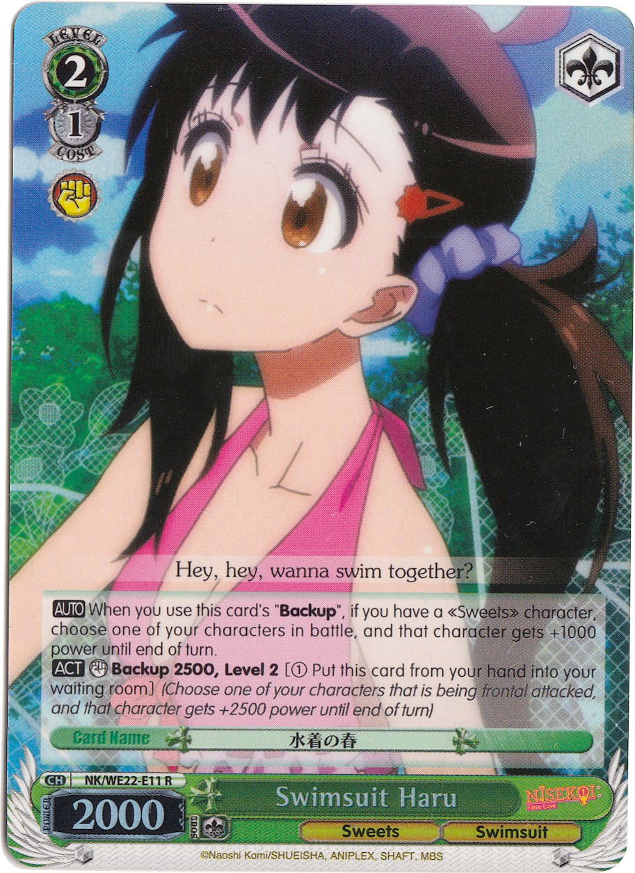 Swimsuit Haru (Parallel Foil) - NISEKOI Extra Booster - Weiss Schwarz