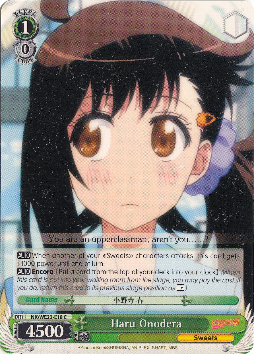 Haru Onodera - NISEKOI Extra Booster - Weiss Schwarz
