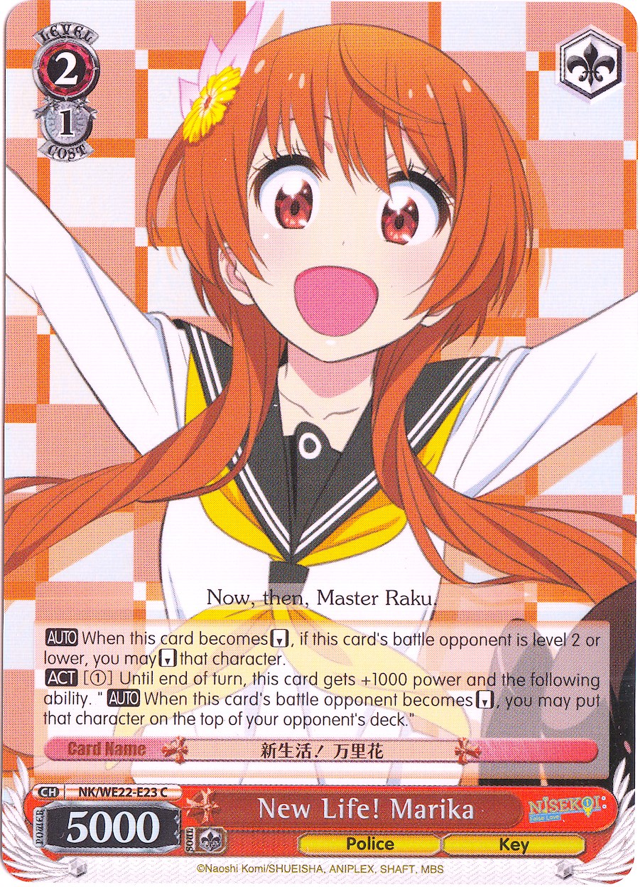 New Life! Marika (Parallel Foil) - NISEKOI Extra Booster - Weiss Schwarz