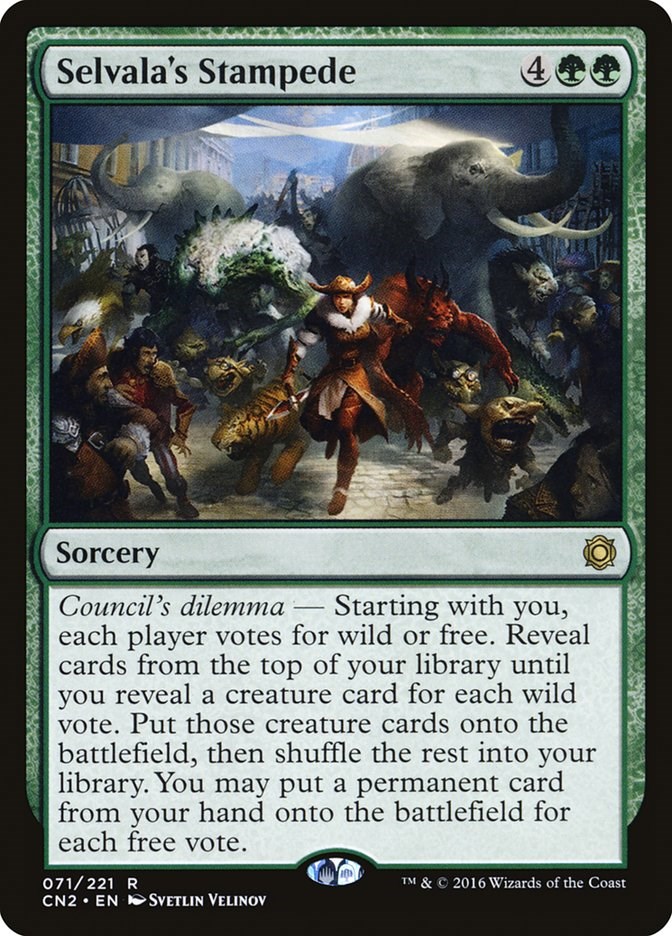 Selvala's Stampede - Conspiracy: Take the Crown - Magic: The Gathering