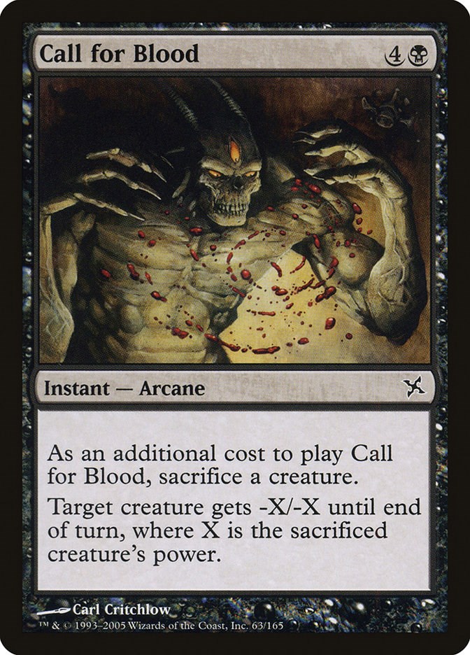 Call for Blood - Betrayers of Kamigawa - Magic: The Gathering