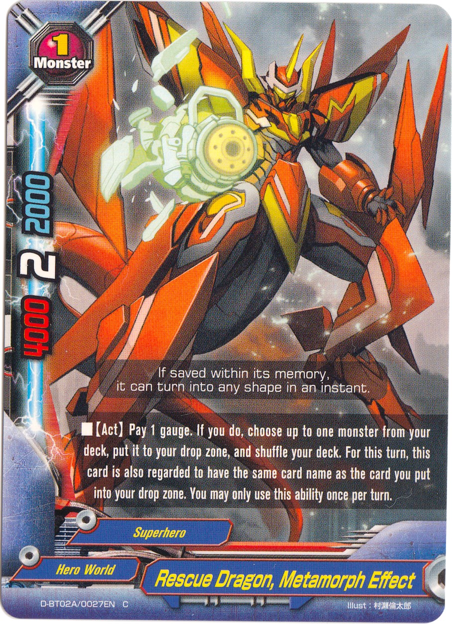 Rescue Dragon, Metamorph Effect - Four Dimensions - Future Card BuddyFight
