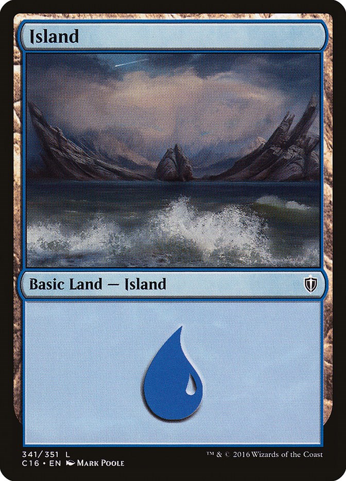 Island (341) - Commander 2016 - Magic: The Gathering