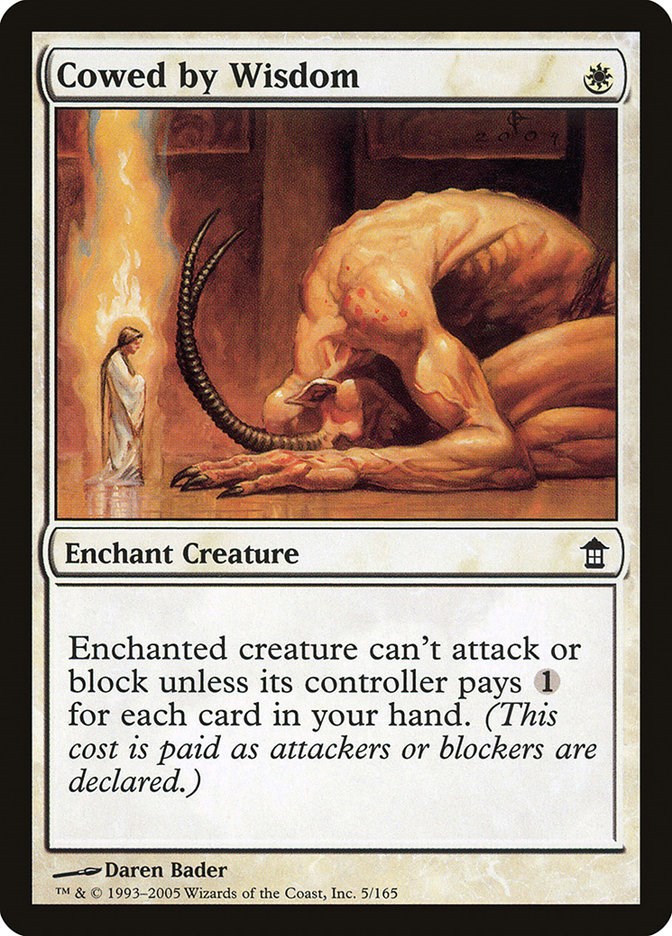 Cowed by Wisdom - Saviors of Kamigawa - Magic: The Gathering