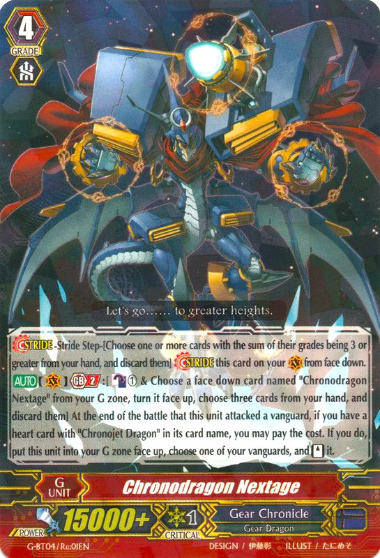 Chronodragon Nextage - G-CB04: Gear of Fate - Cardfight Vanguard