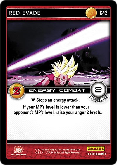 Red Evade - Panini: Awakening - Dragon Ball Z TCG