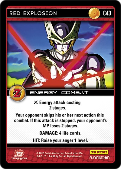 Red Explosion - Panini: Awakening - Dragon Ball Z TCG