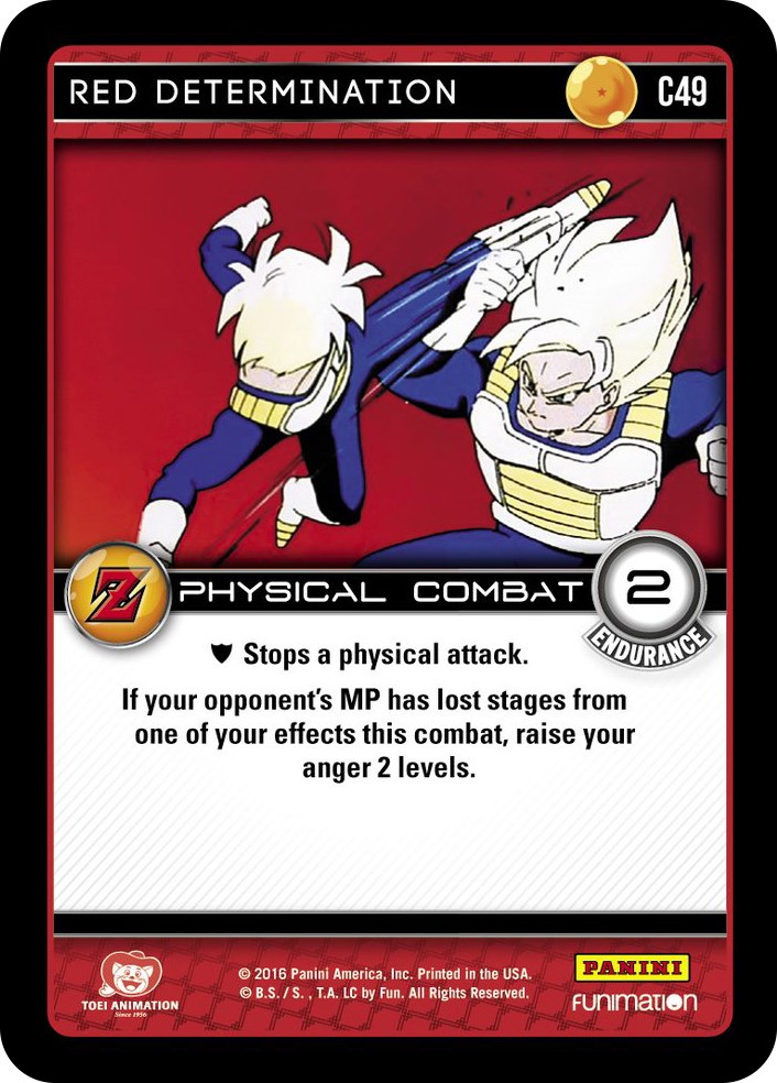 Red Determination - Panini: Awakening - Dragon Ball Z TCG