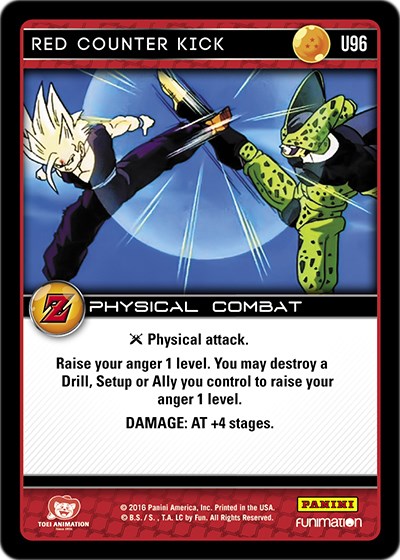 Red Counter Kick - Panini: Awakening - Dragon Ball Z TCG