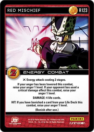 Red Mischief - Panini: Awakening - Dragon Ball Z TCG